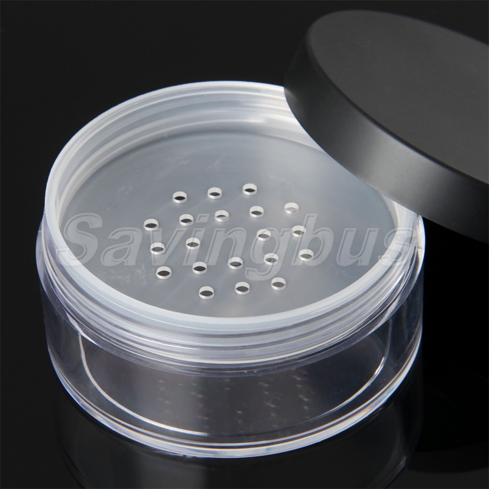 5x 50g Small Plastic Powder Containers Pots Cosmetic Sample Bottle Jars ...