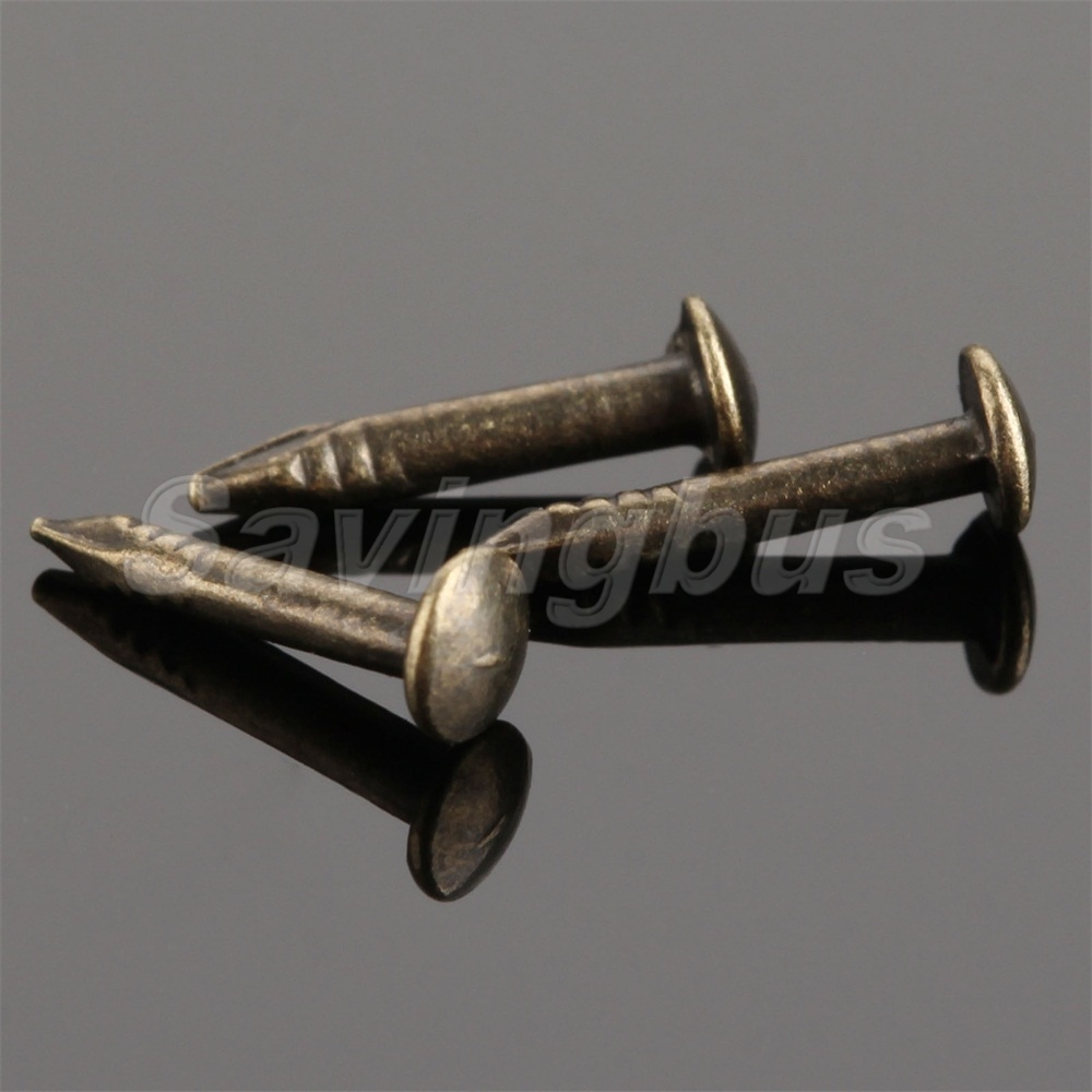 20x Antique Brass Corner Pad Protector Wood Chest Case Box Guard ...